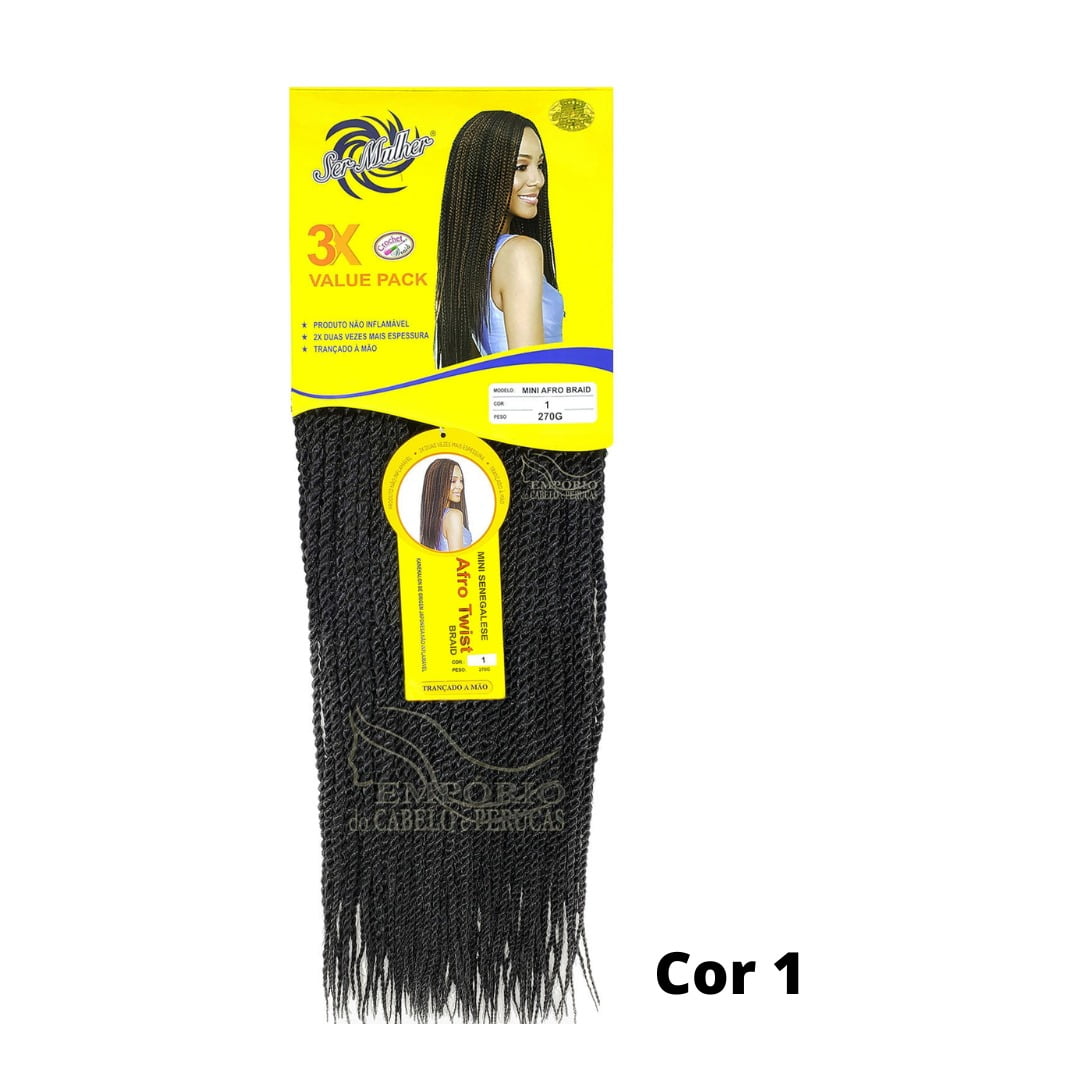 CABELO SINTÉTICO SER MULHER MINI SENEGALESE TWIST - EMPÓRIO DO CABELO E ...